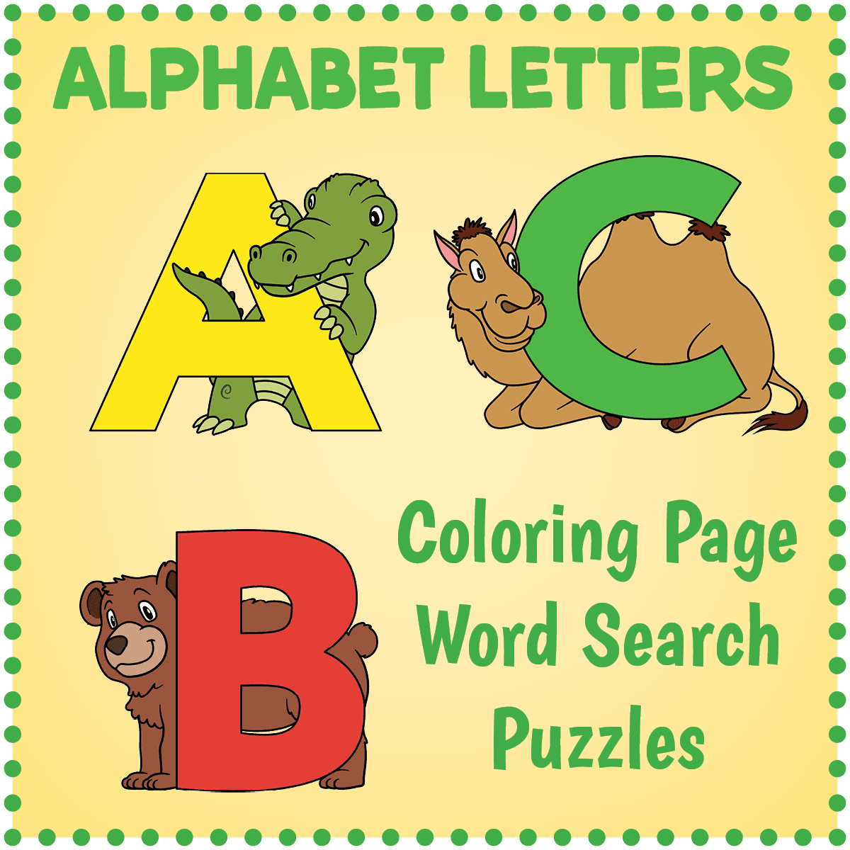 Alphabet Letters Word Search Puzzles