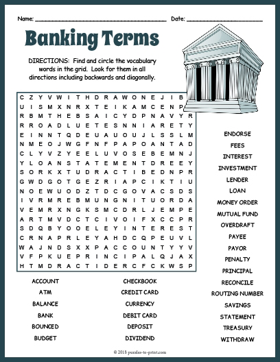 Free Printable Word Search Puzzle Games