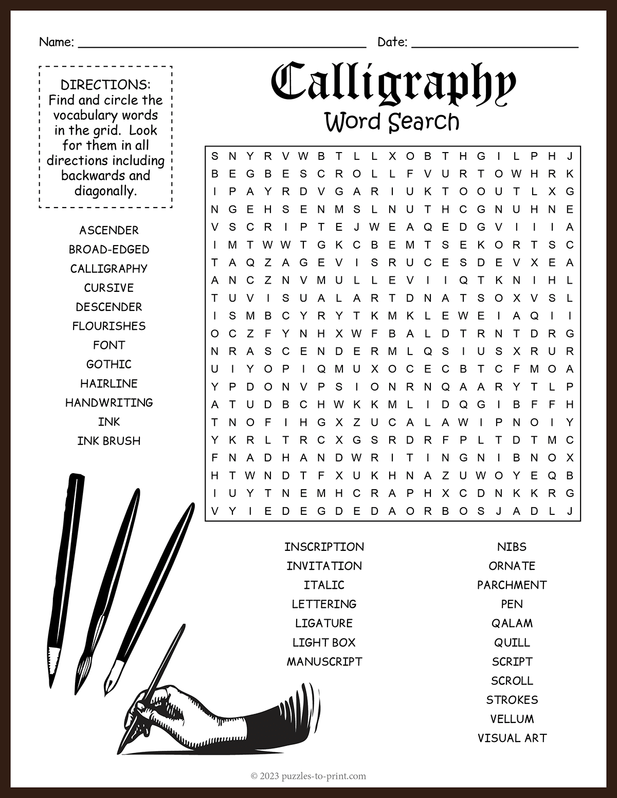 Free Cursive Word Search Two Letter Words In Cursive