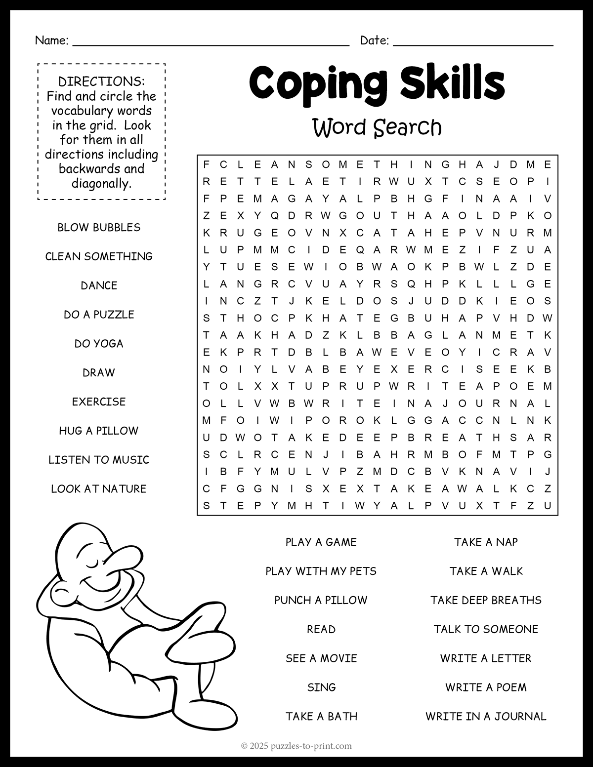 Life Skills Word Search Essential Vocabulary Survival Words Life Skills Word Search Essential Vocabulary Survival Words