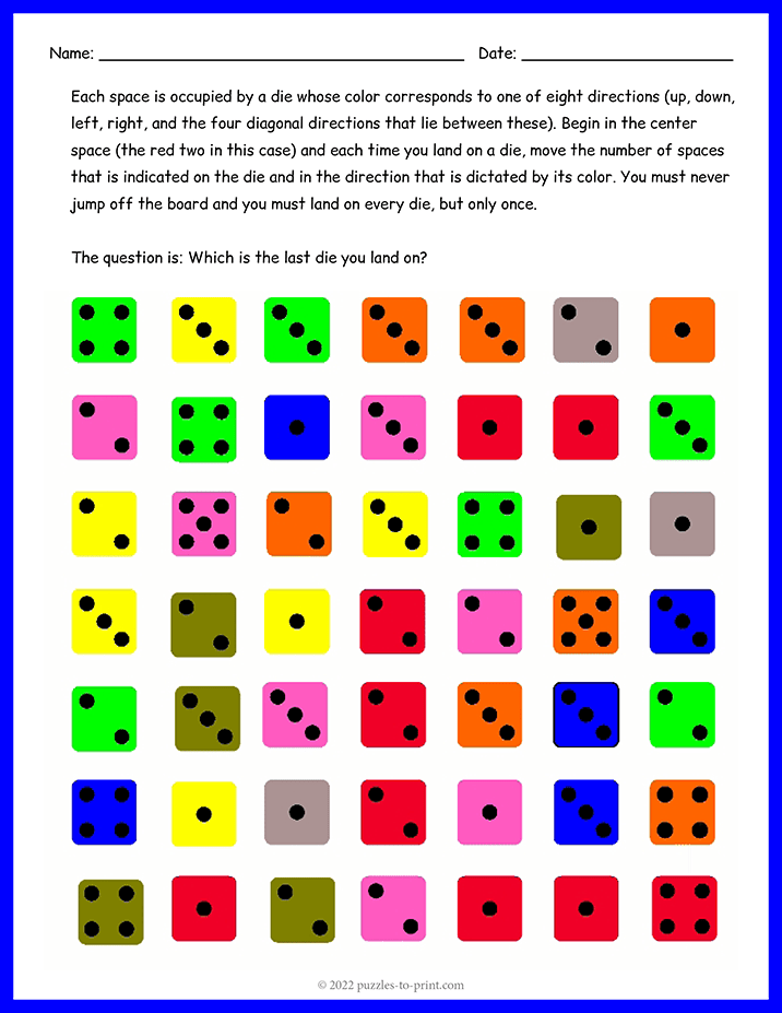 Printable Brain Teasers