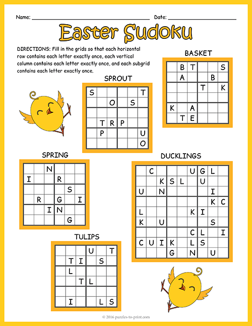 Easter Sudoku
