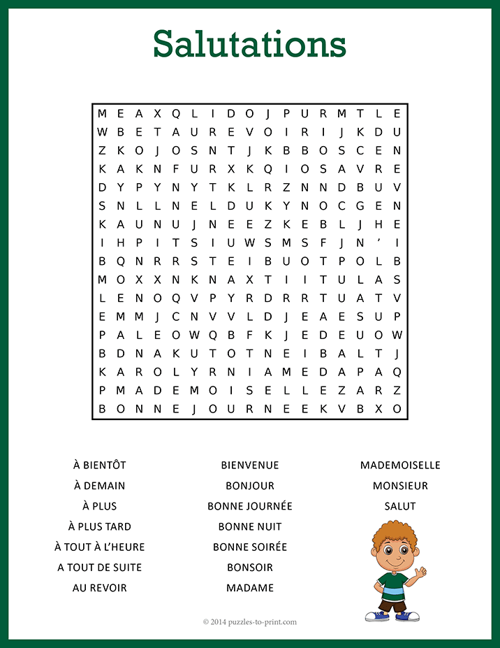 French Word Puzzles