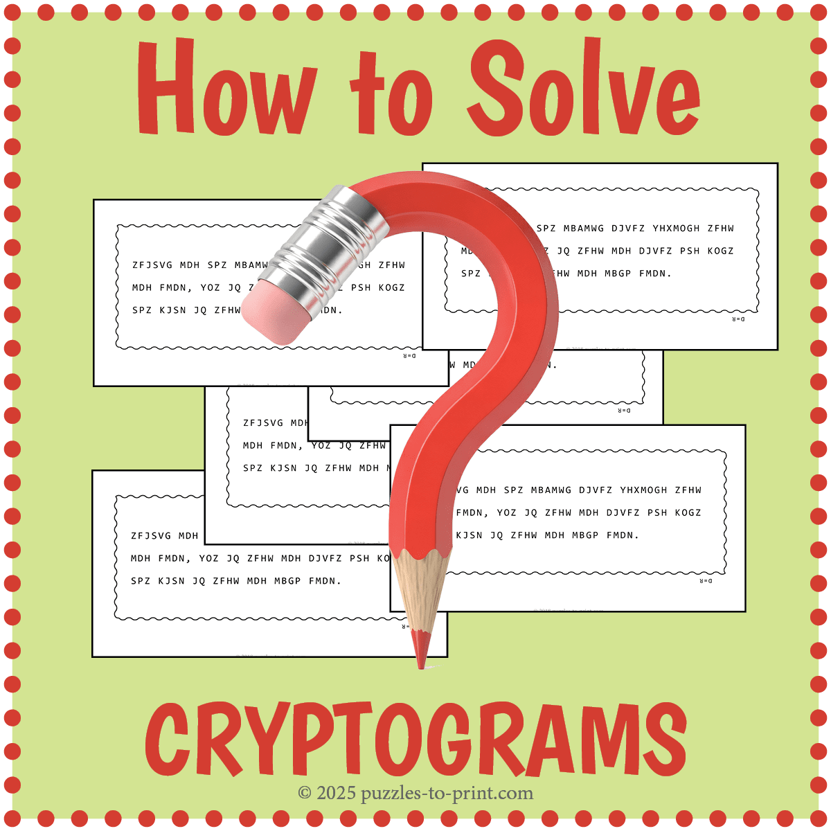 How to Solve a Cryptogram