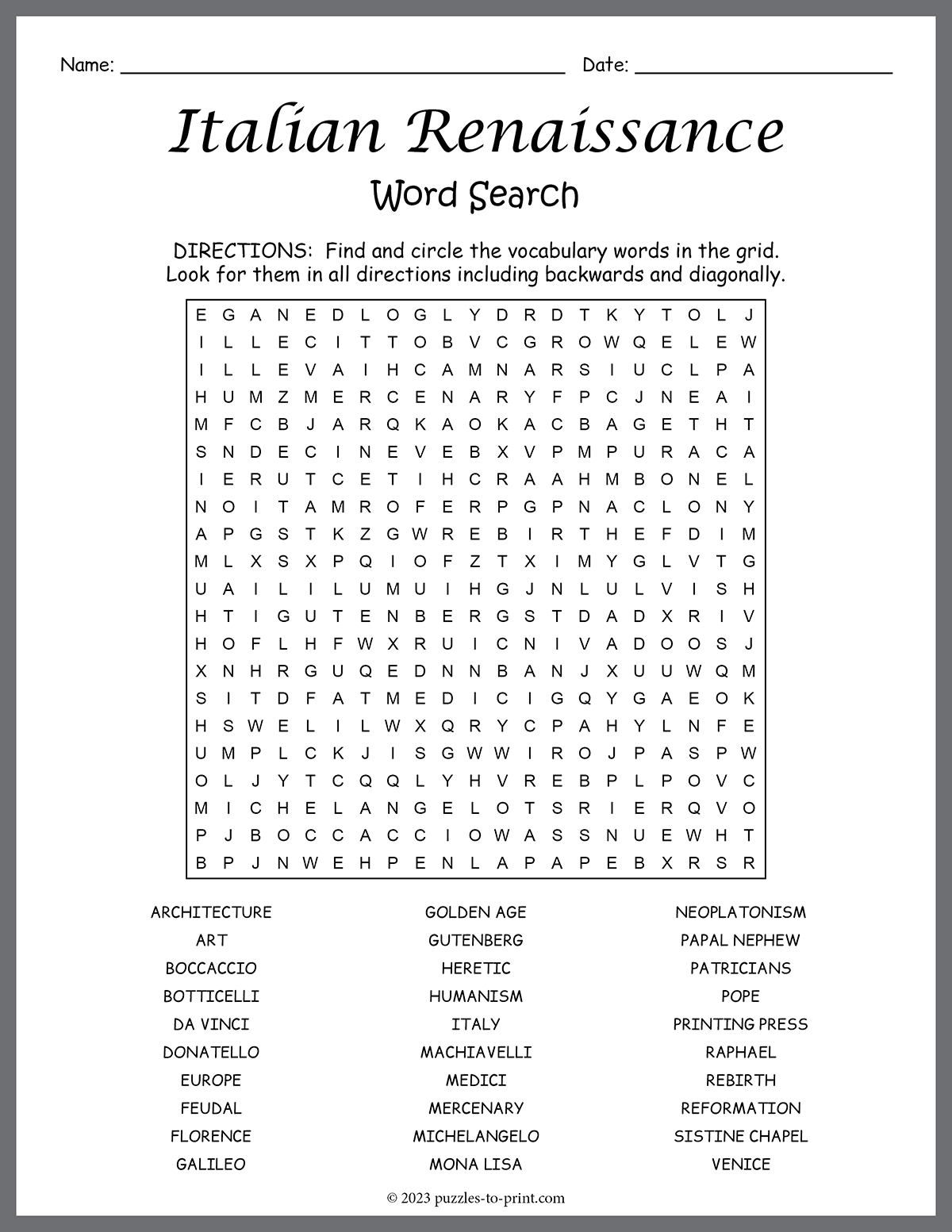 Italian Renaissance Font