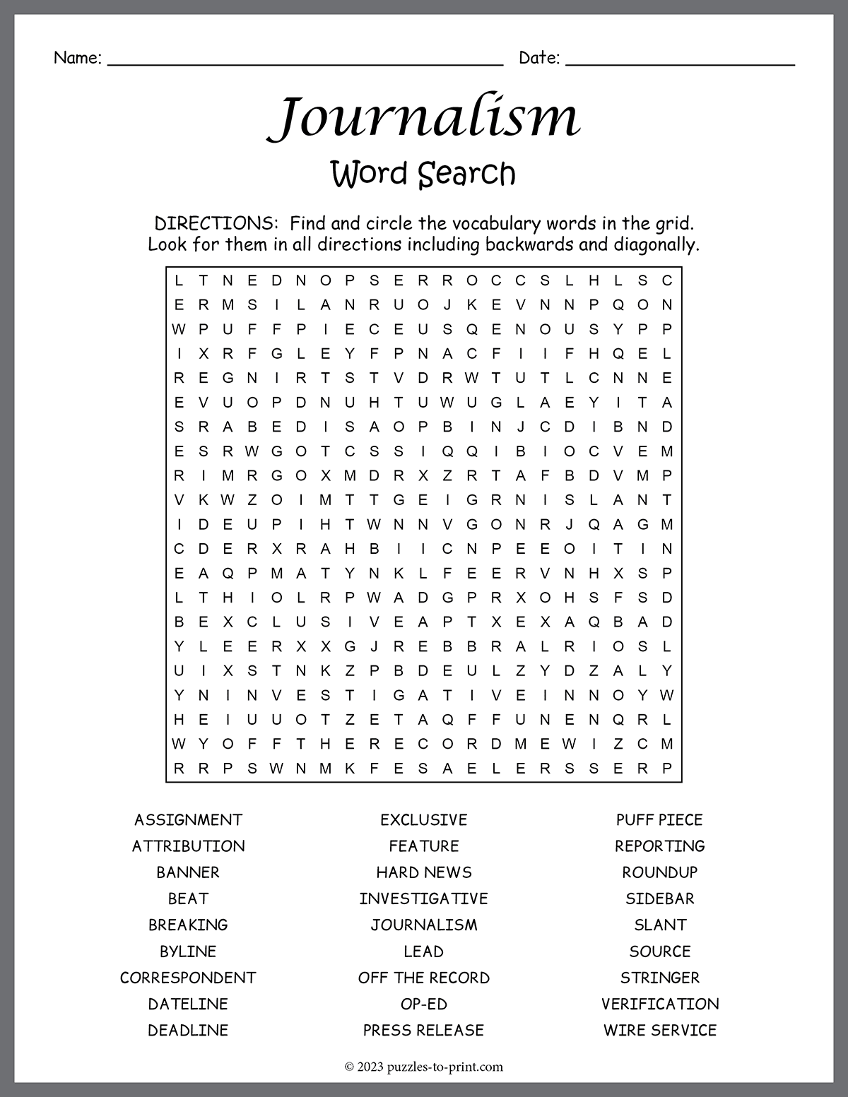 Printable Broadcast Calendar Printable Word Searches