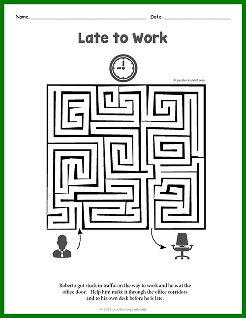 Late to Work Maze