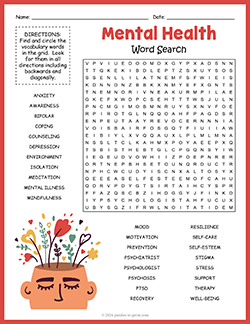 Growth Mindset Word Search