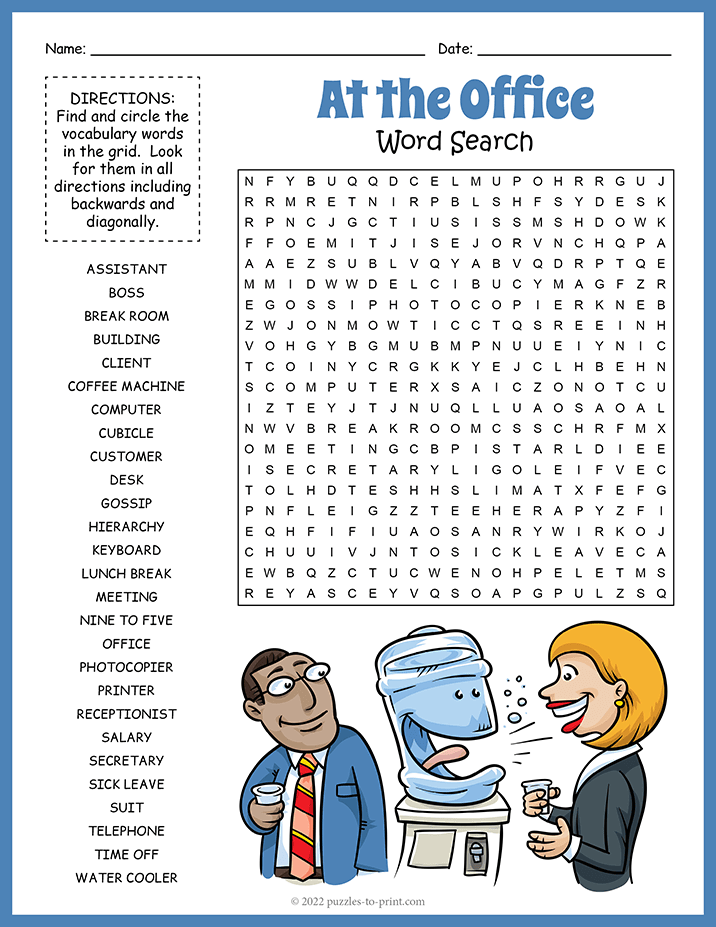 Business Word Search Puzzles