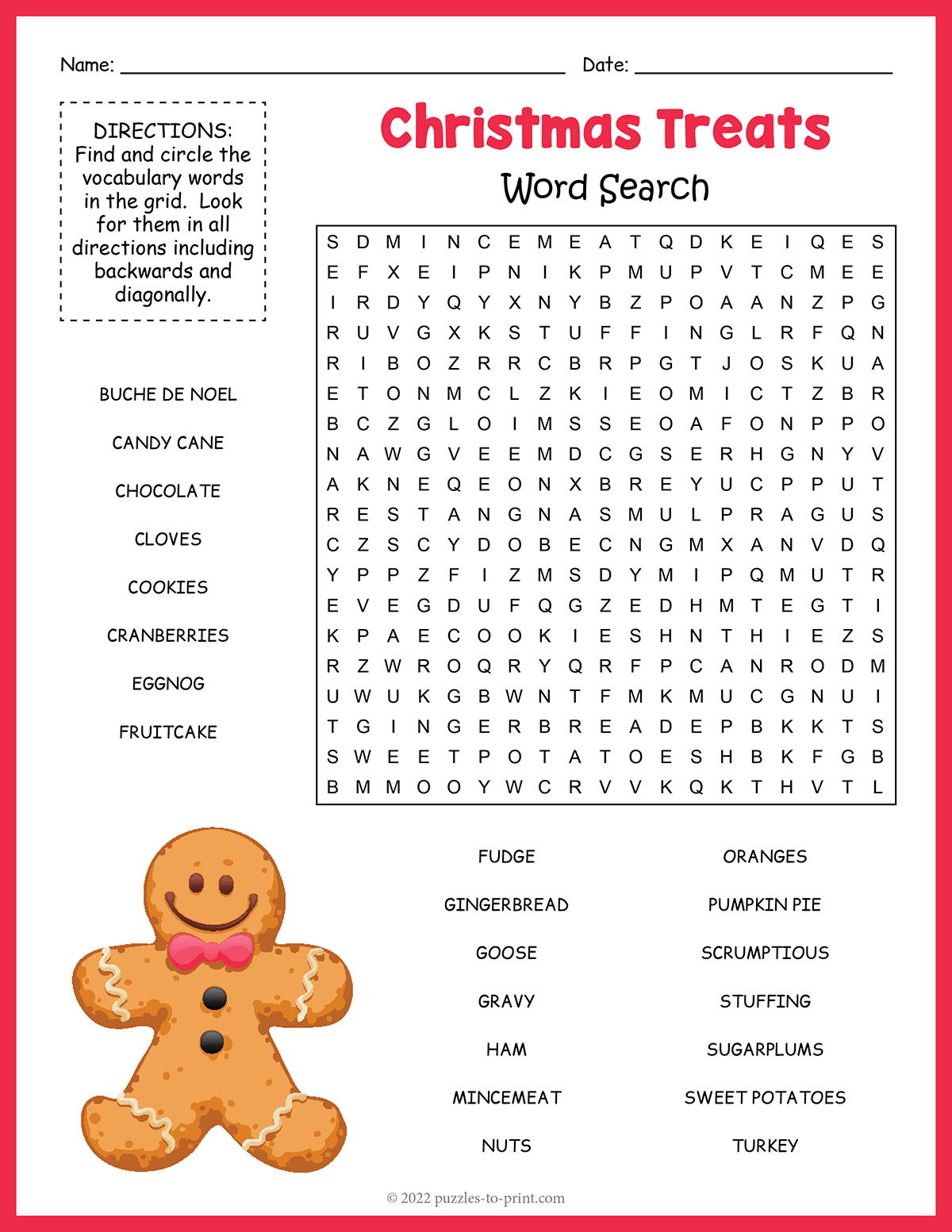 Free Printable Christmas Puzzles - Word Searches, Crosswords and More!