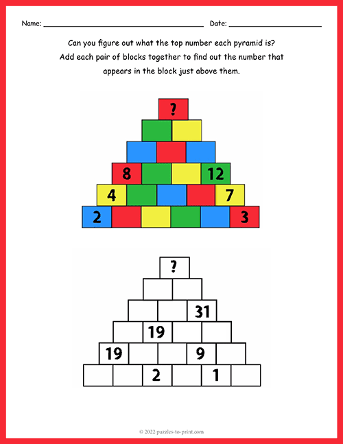 Pyramid Addition