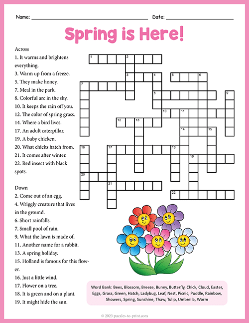 Spring Crossword