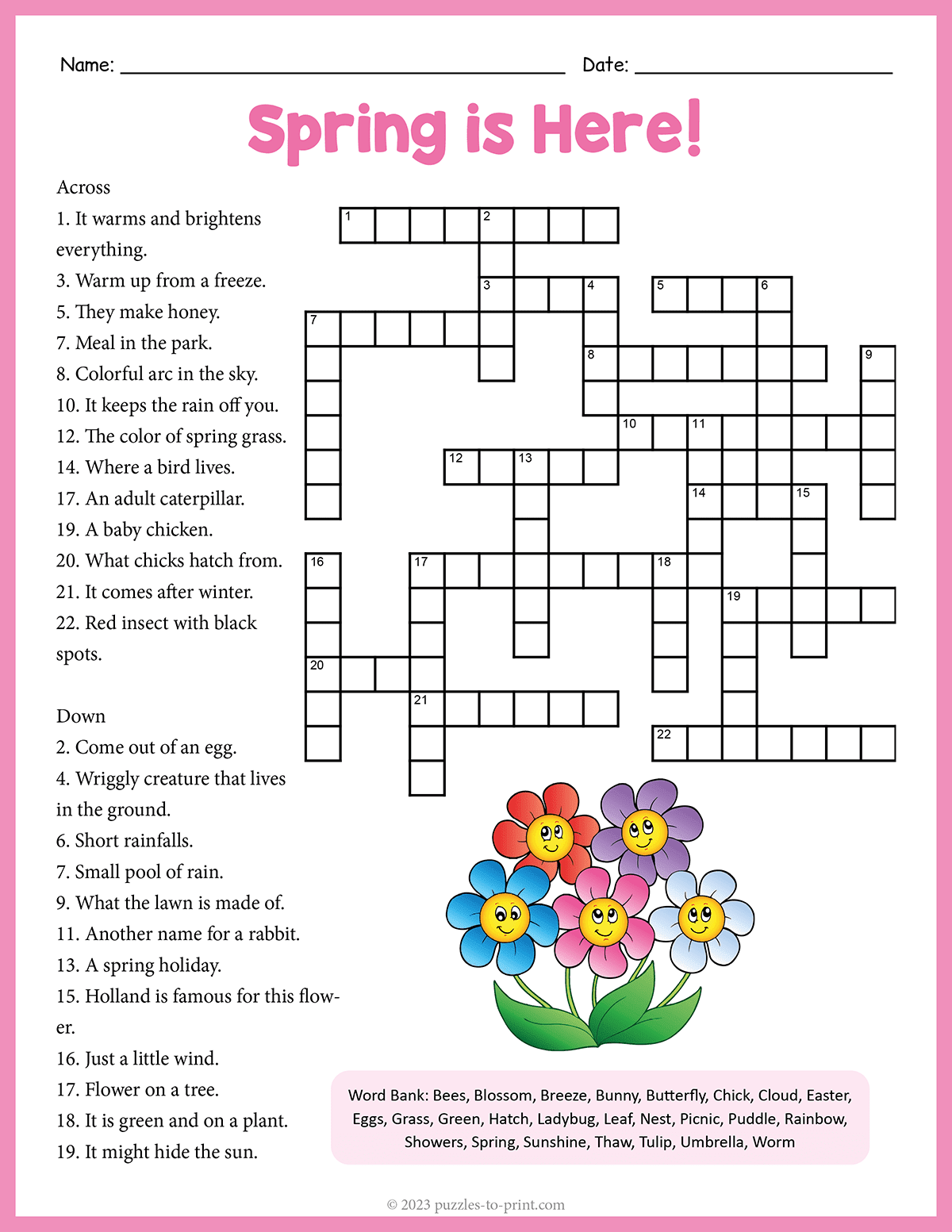 Spring Crossword