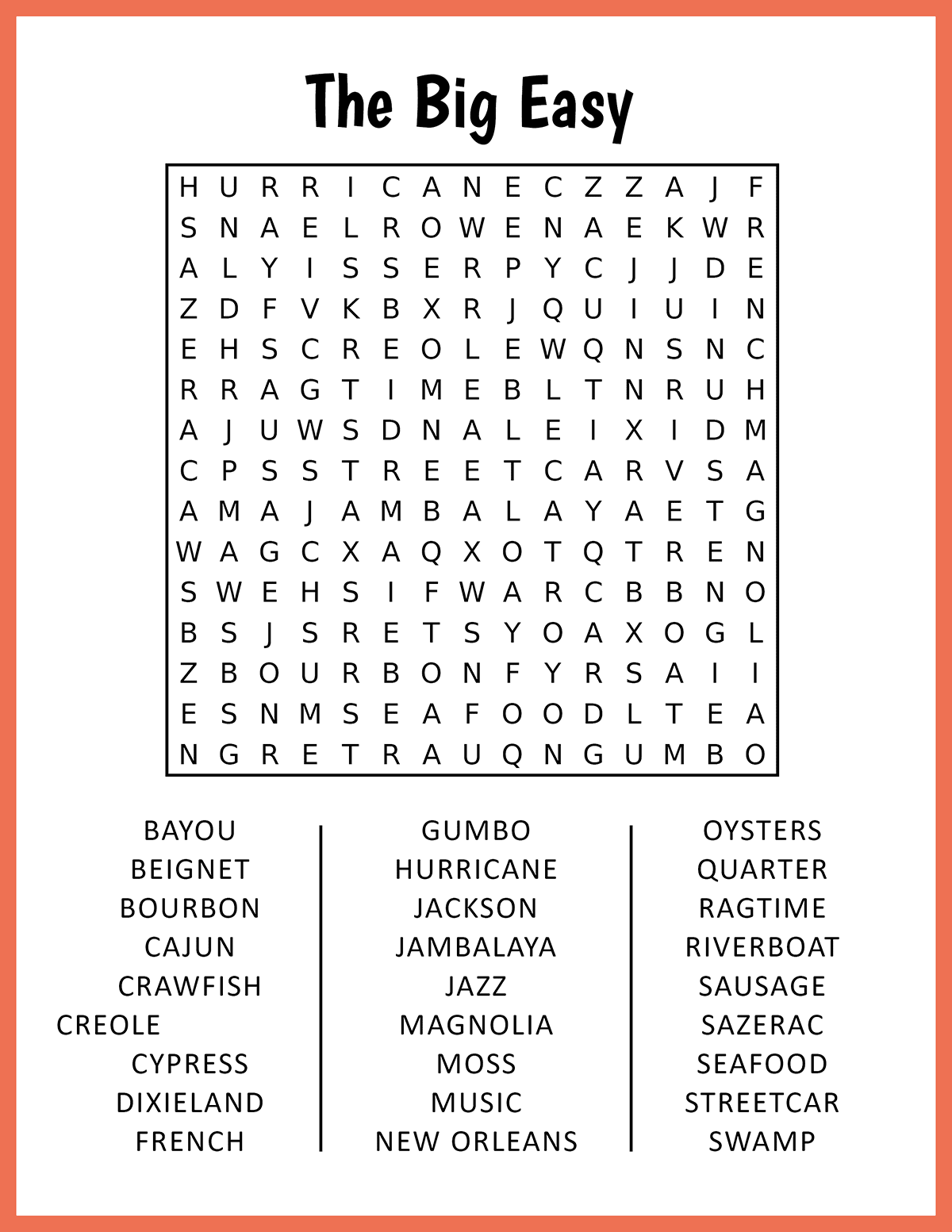 Large Printable Easy Crossword Puzzle