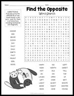 Opposite Word Search