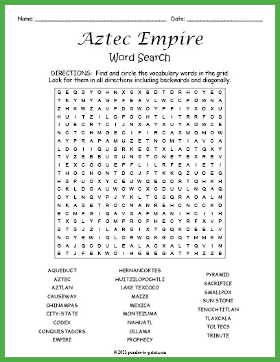 Free Printable Word Search Puzzle Games